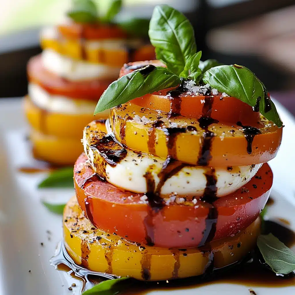 Heirloom Tomato Caprese Towers: Impress Guests in Minutes! - Instantly ...