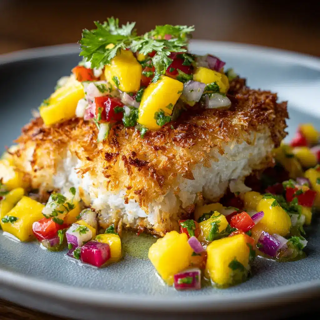 Coconut Crusted Fish With Mango Salsa: A Scrumptious Weeknight Delight ...