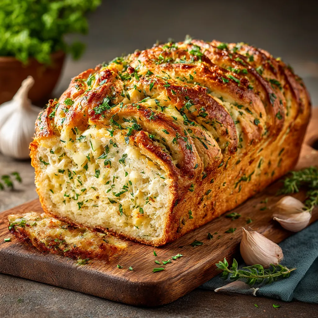 Swirled Garlic Herb And Cheese Bread – A Heavenly 30-Minute Recipe ...