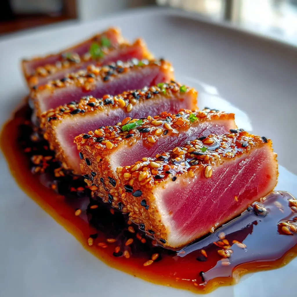Seared Ahi Tuna With Asian Glaze: A Quick and Flavorful Delight ...