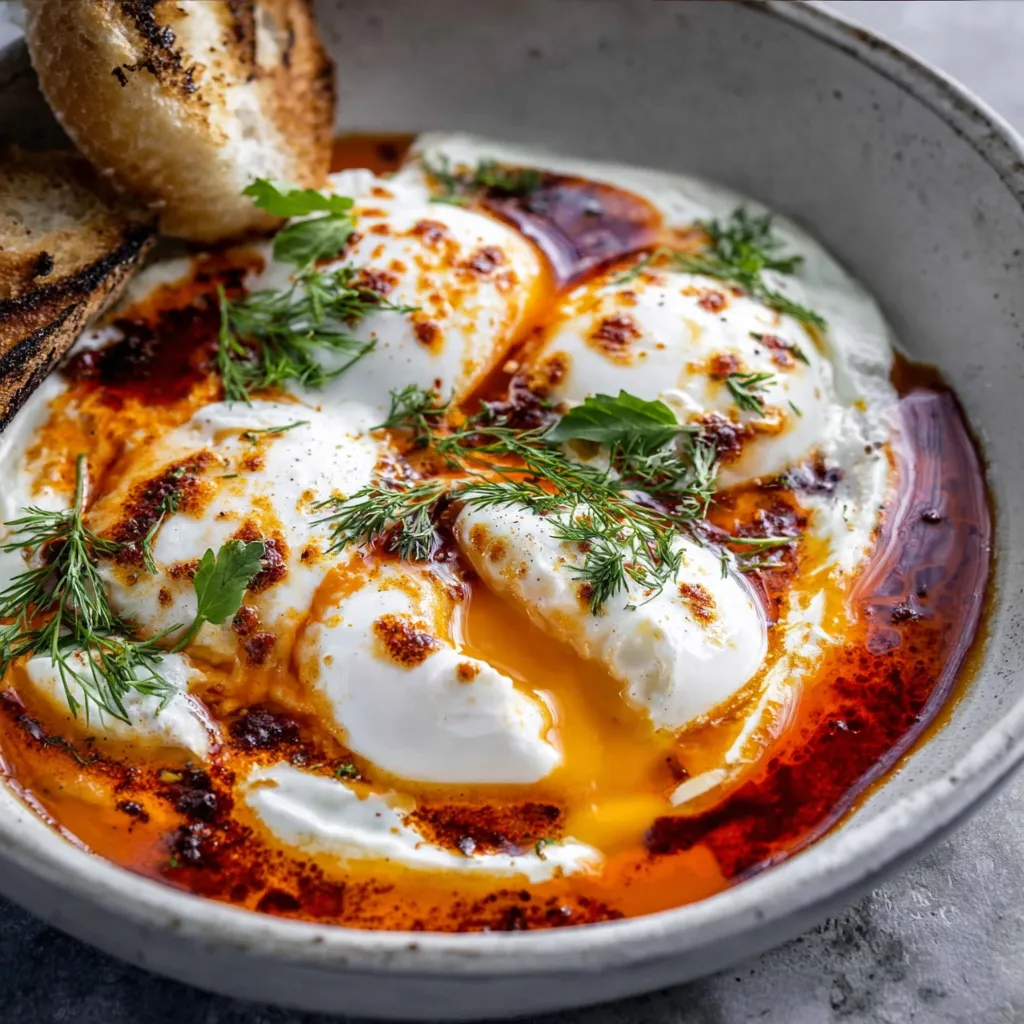 Delightful Turkish Eggs (Cilbir): A Quick and Easy Breakfast Treat ...