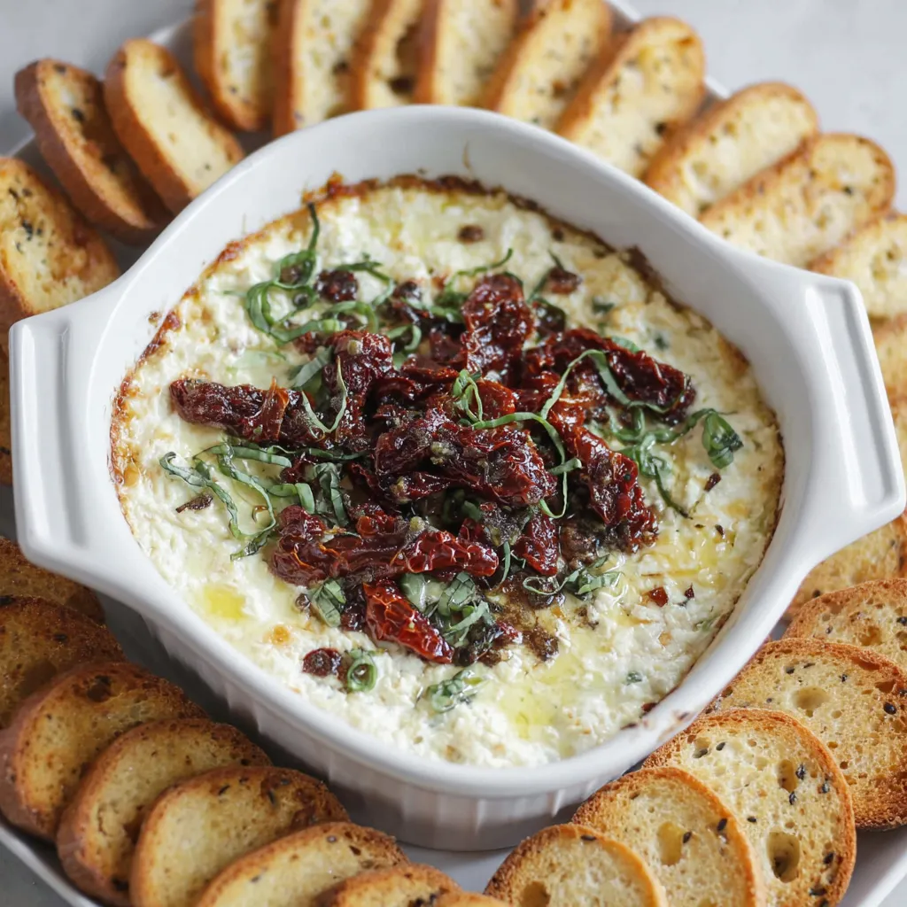 Warm Goat Cheese Dip with Sun-Dried Tomatoes: A Delightful Appetizer ...