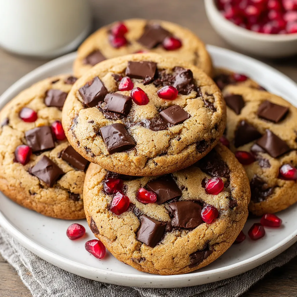 Chocolate Chip Cookies with Pomegranate Seeds: A Heavenly 20-Minute ...