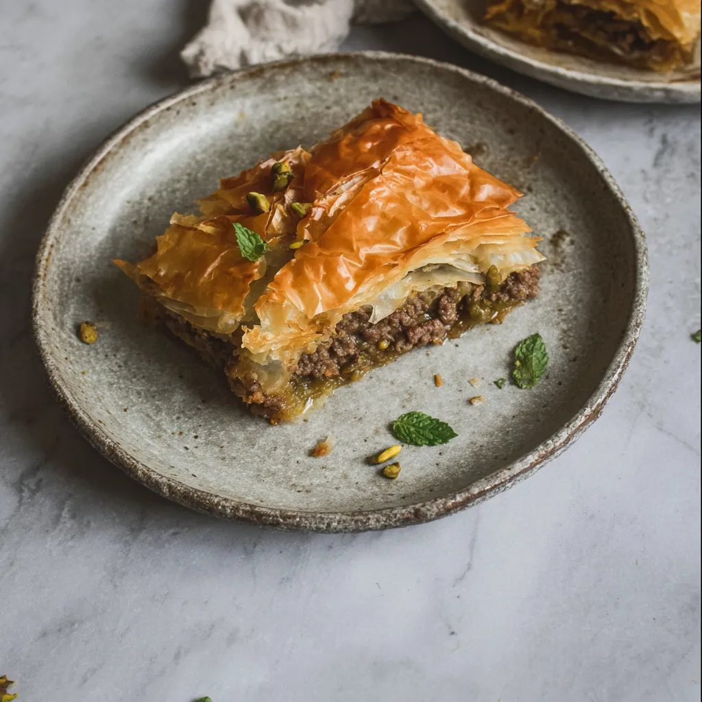 Classic Egyptian Beef Goulash (Phyllo Beef Pie) - Instantly Recipes