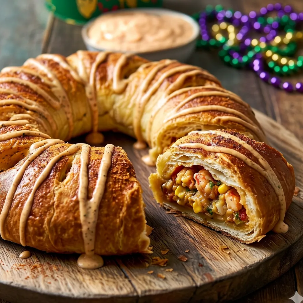 Savory Crawfish & Corn King Cake – A Delightful Louisiana Specialty ...
