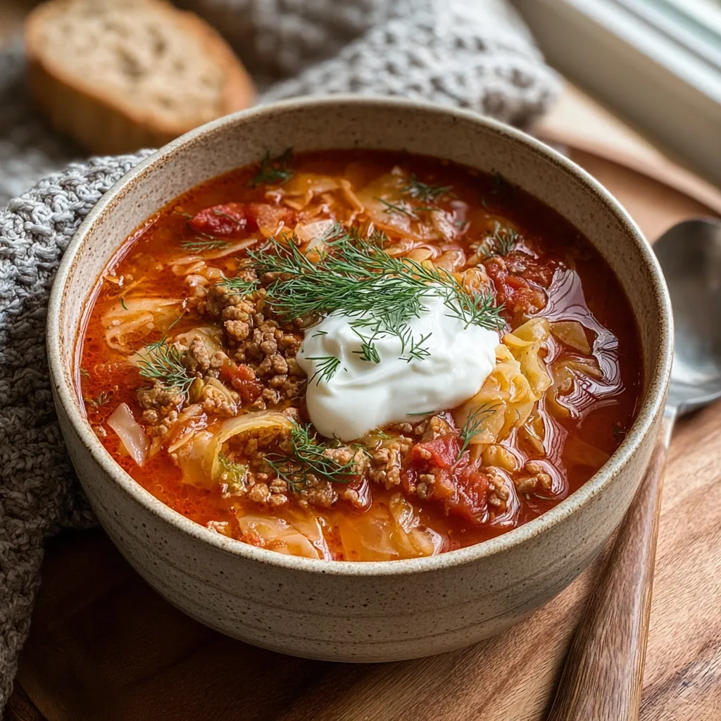Unstuffed Cabbage Roll Soup – A Cozy & Quick Meal - Instantly Recipes