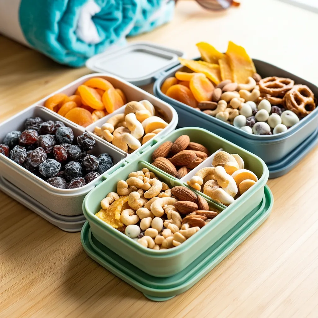 Beach Day Fruit & Nut Snack Packs - Instantly Recipes