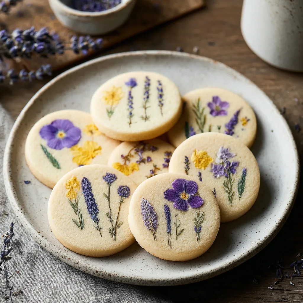 Floral Pressed Sugar Cookies - Instantly Recipes