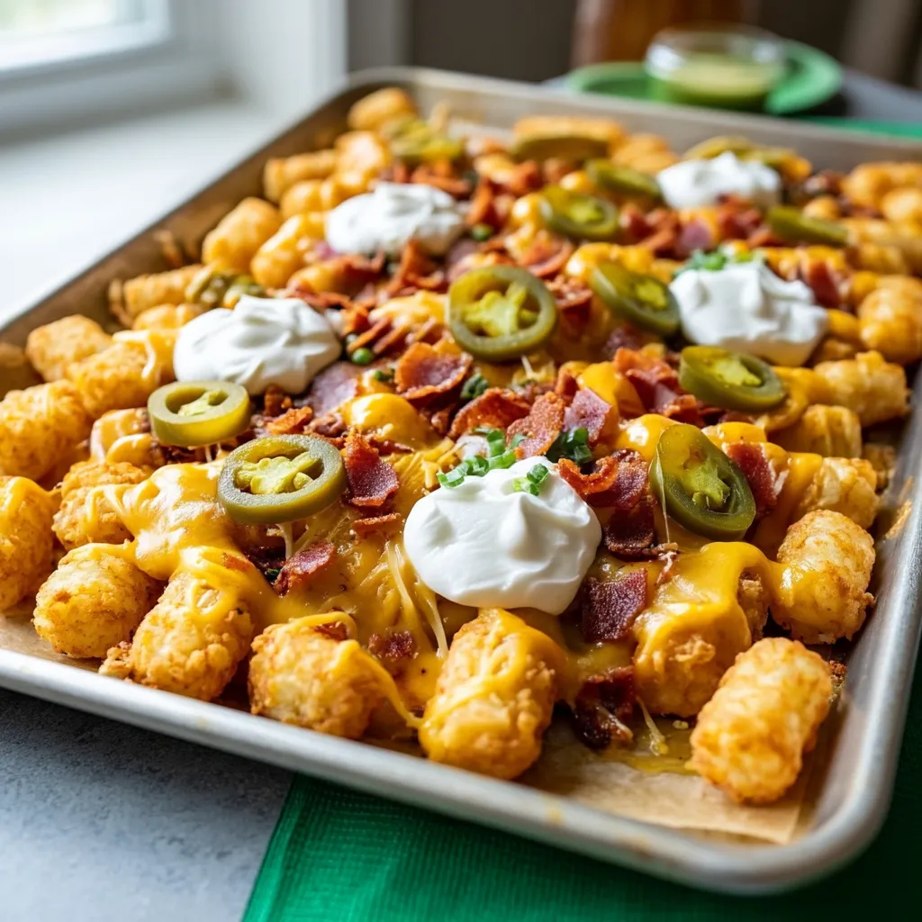 Loaded Totchos (Tater Tot Nachos) - Instantly Recipes