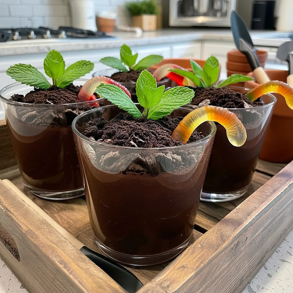 Potting Soil Pudding Cups - Instantly Recipes